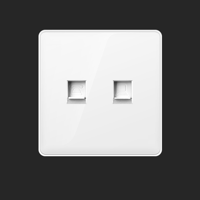 TEL and computer cat6 socket