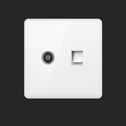 TV and computer socket